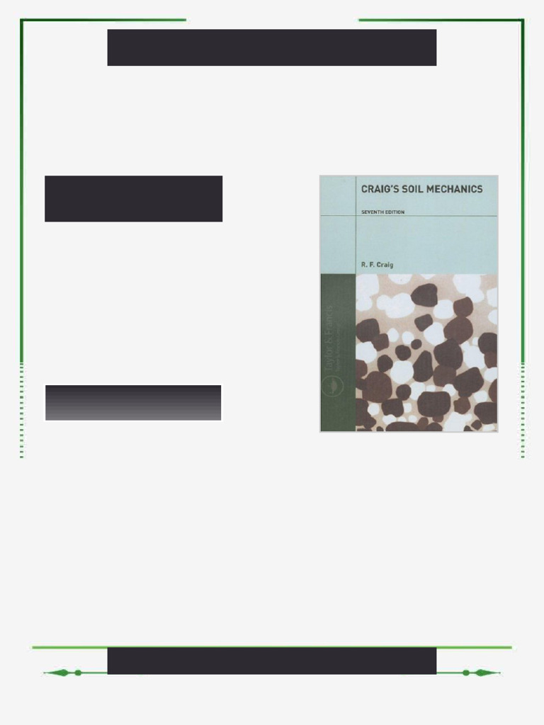 Craig s Soil Mechanics 7th Edition R.F. Craig ebook legacy edition | PDF