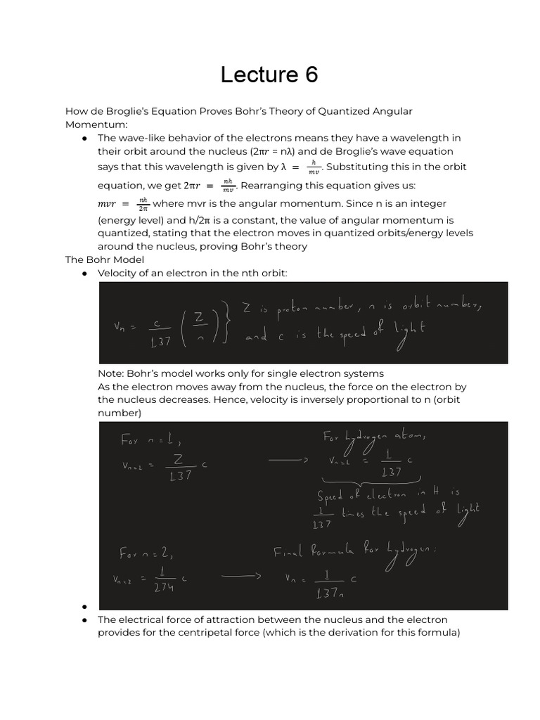 Lecture 6 - Fariz | PDF | Atomic Orbital | Electron