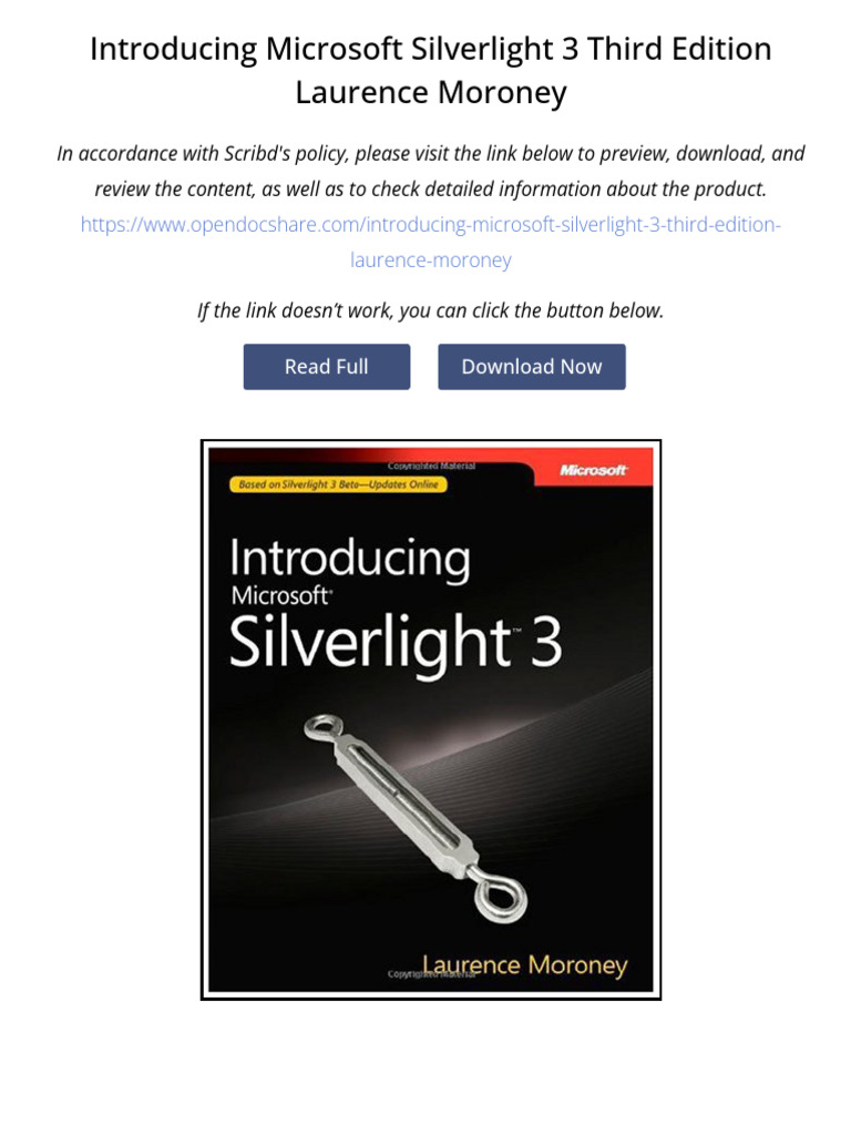 Introducing Microsoft Silverlight 3 Third Edition Laurence Moroney ...