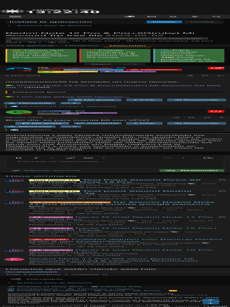 Redmi Note 12 Pro & Pro+5G(Ruby) Mi Account Frp f… | PDF | Informática ...