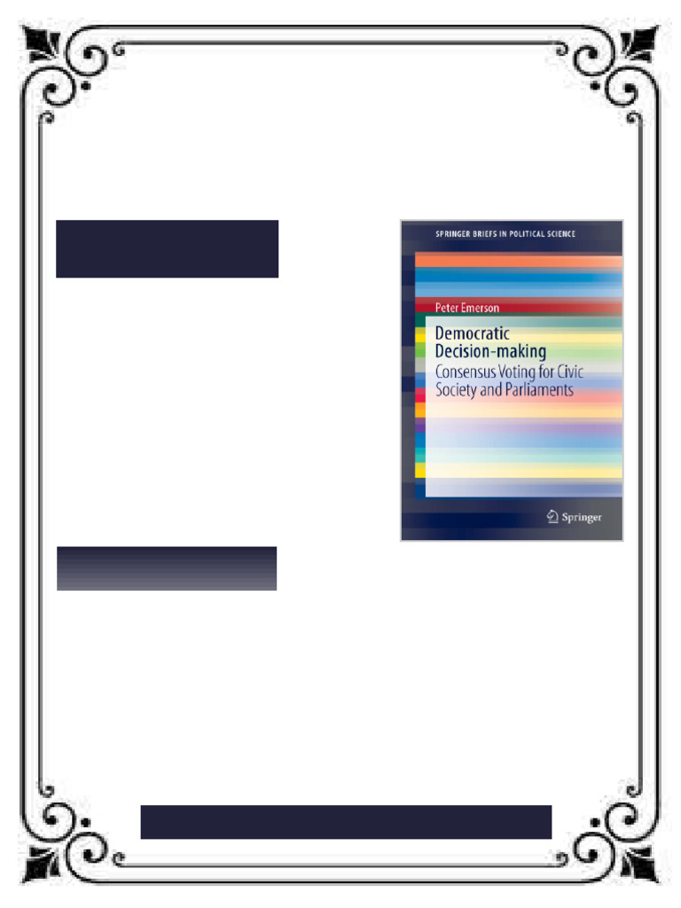 Democratic Decision Making Consensus Voting For Civic Society And ...