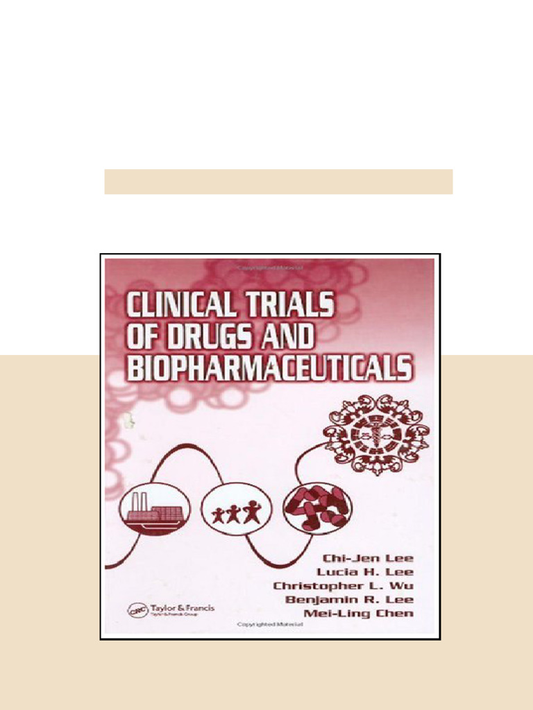 Clinical Trials of Drugs and Biopharmaceuticals Chi - ebook and ...