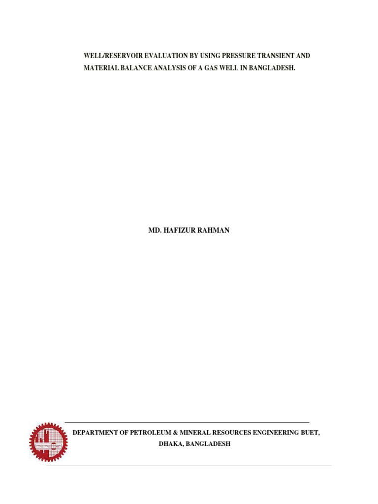 Well Test Project | PDF | Gases | Petroleum Reservoir