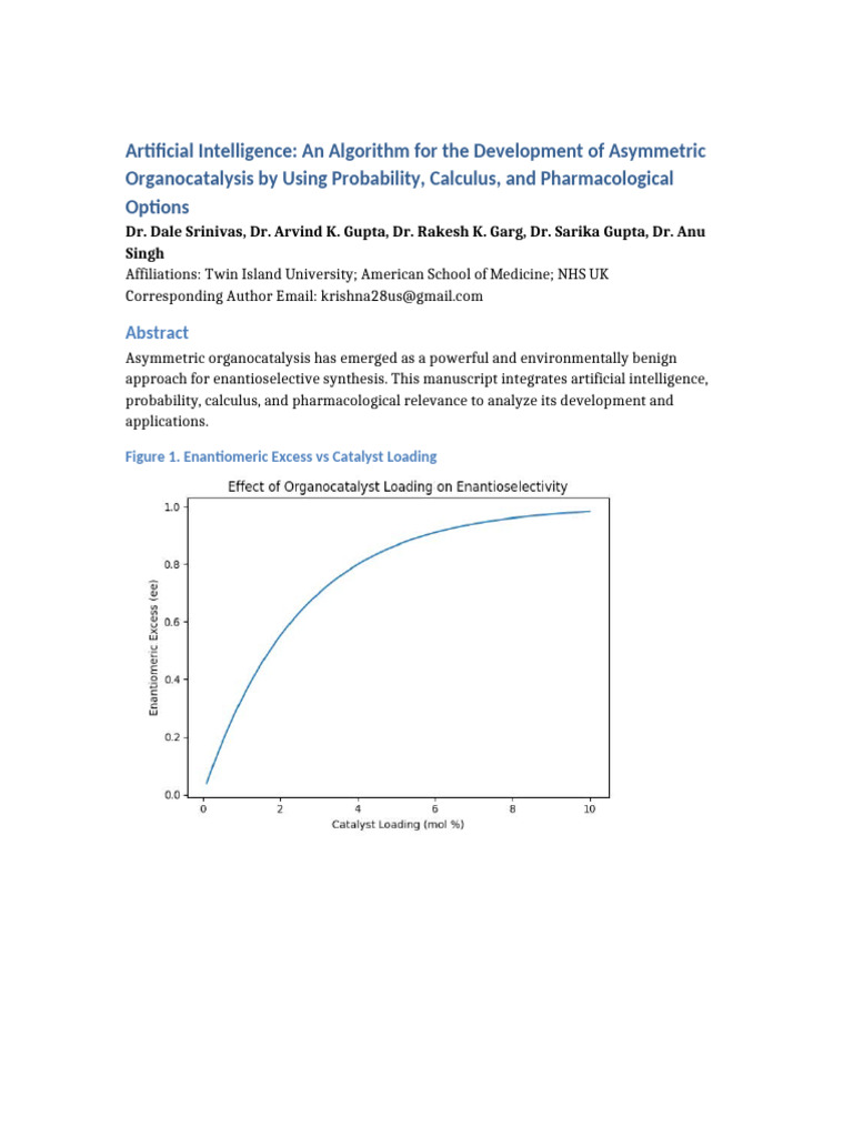 AI-Driven Asymmetric Organocatalysis | PDF