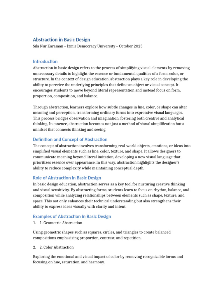 Understanding Abstraction in Design | PDF | Abstraction | Composition ...