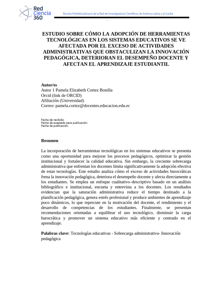 Formato Para Postular a Revista Redciencia360-2-REP (2) | PDF ...