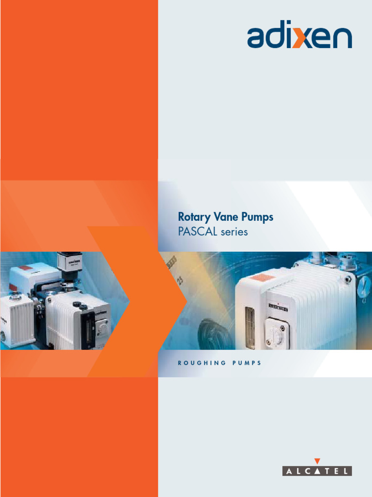 ADIXEN_PASCAL_MECHANICAL_PUMPS | PDF | Pump | Vacuum