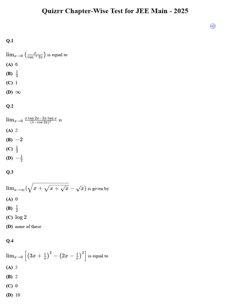 Limits | PDF | Discrete Mathematics | Number Theory