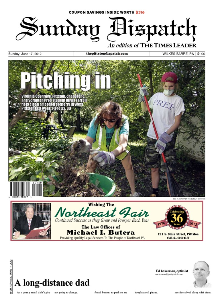 The Pittston Dispatch 06-17-2012 | PDF | Pittston | Mass (Liturgy)