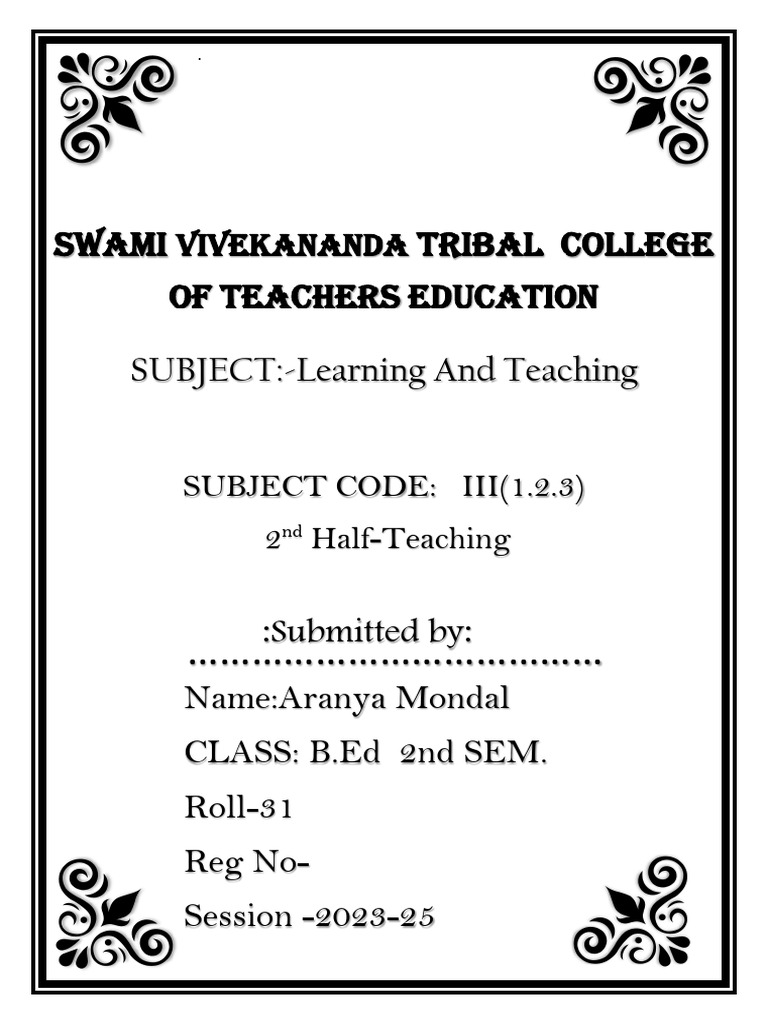 2nd Half Teaching | PDF