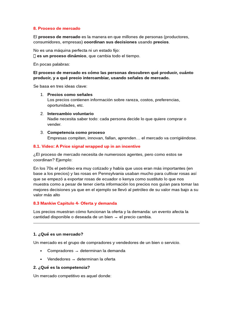 Resumen Unidad 2 Econom | PDF | Monopolio | Oferta (economía)