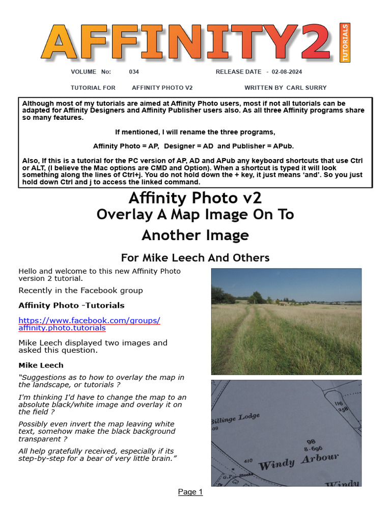 Overlaying Maps in Affinity Photo V2 Tutorial | PDF | System Software ...