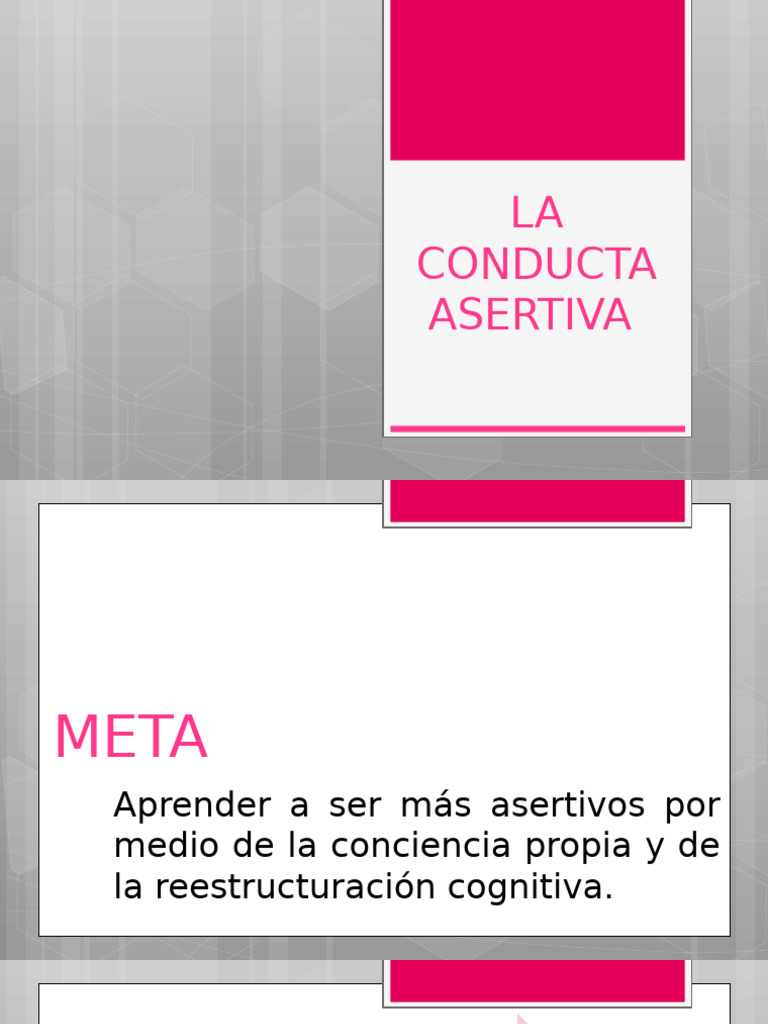 06 La Conducta Asertiva | PDF
