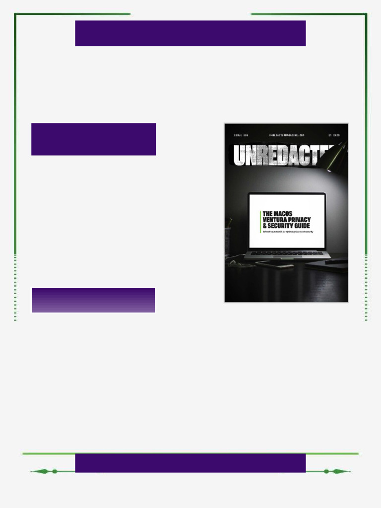 UNREDACTED Magazine Issue 005 January 2023 5th Edition Unredacted ...