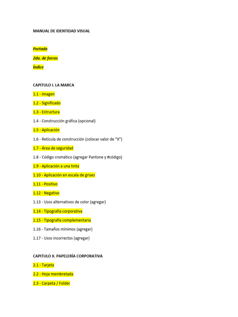 Manual de Identidad Visual - Contenido | PDF