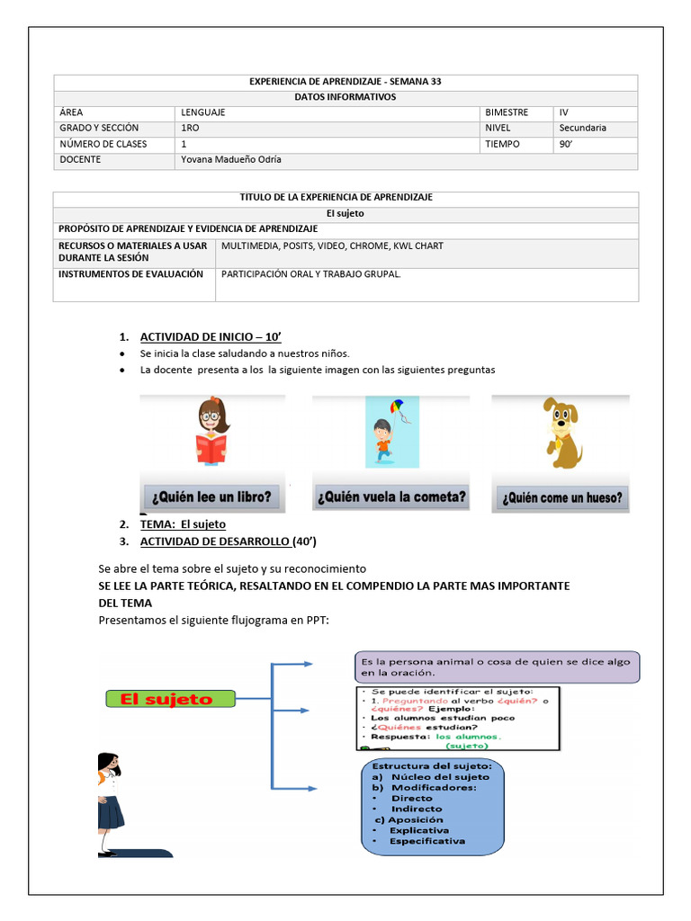 33 Sesión Leng | PDF