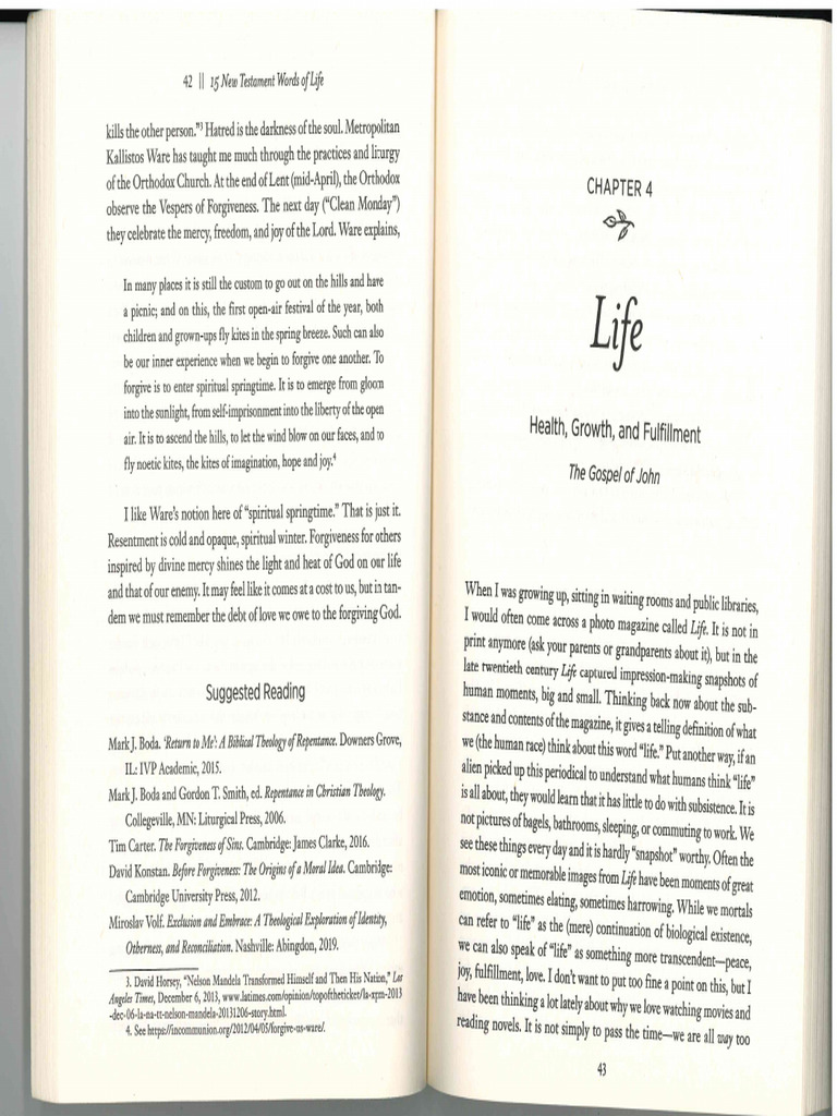15 NT Words of Life CH 4 | PDF