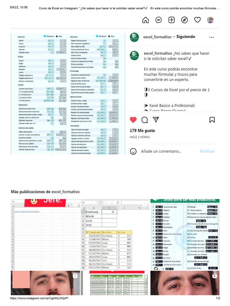 Curso de Excel en Instagram_ “¿No sabes que hacer si te solicitan saber ...