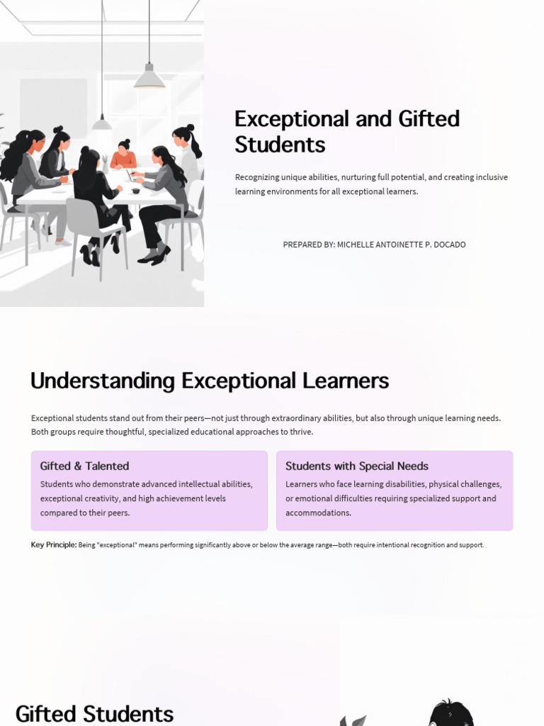 Exceptional and Gifted Students (DOCADO, MICHELLE) 20251018193019 | PDF ...