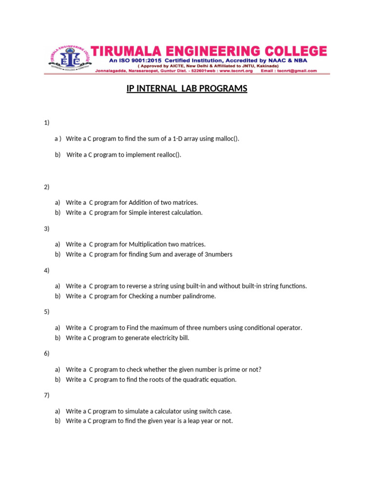 Ip Lab Internal | PDF