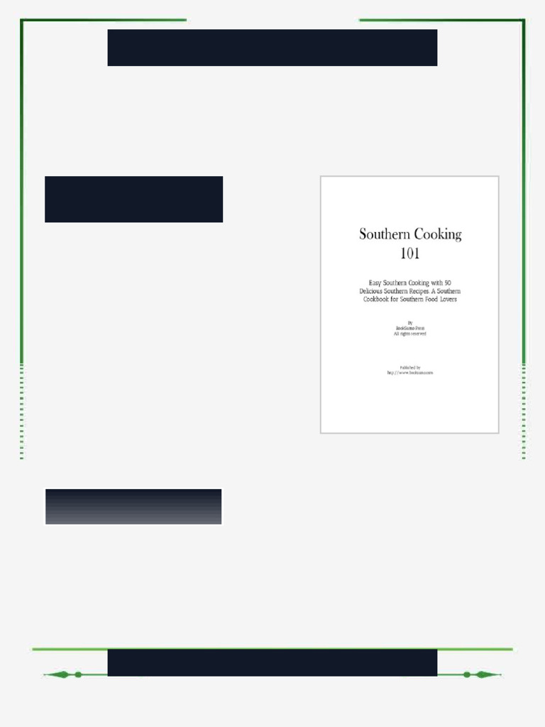 Southern Cooking 101 Easy Southern Cooking with 50 Delicious Southern ...