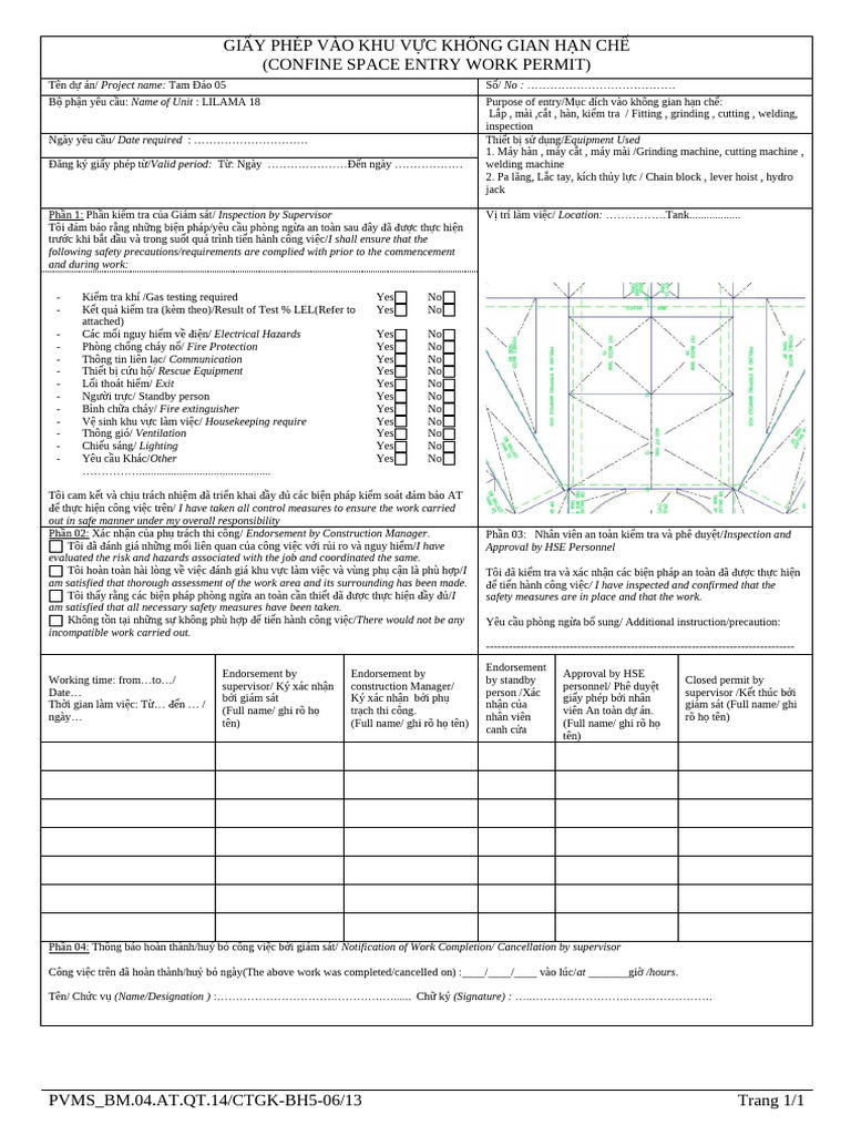 BM.04.at.qt.14.CTGK-GP Vao Khu Vuc Khong Gian Han Che-BH5 | PDF
