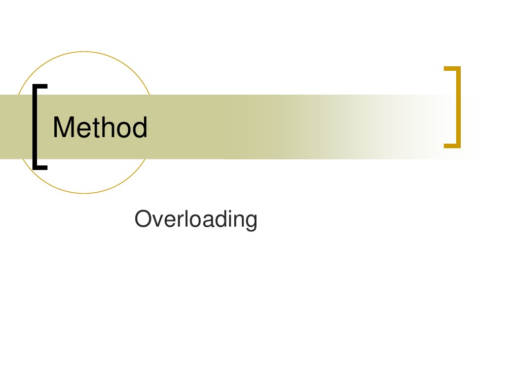 Method Overloading | Download Free PDF | Method (Computer Programming) | Parameter (Computer ...