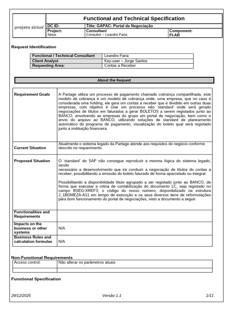 Especificação do Portal GAPAC | PDF | Juros | Contabilidade