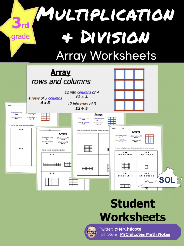 Arrays: Student Worksheets | PDF | Mathematics