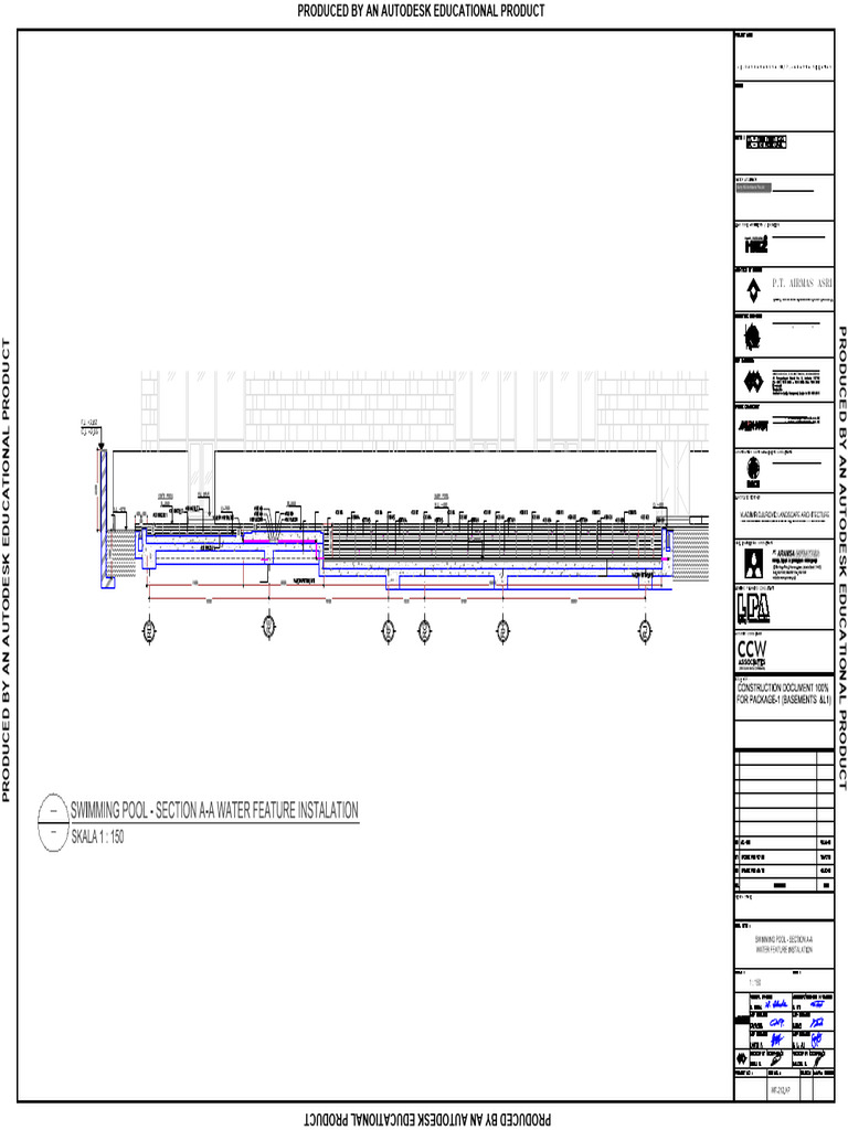 Wf-212 Residential-section a-A Water Feature Ins | PDF