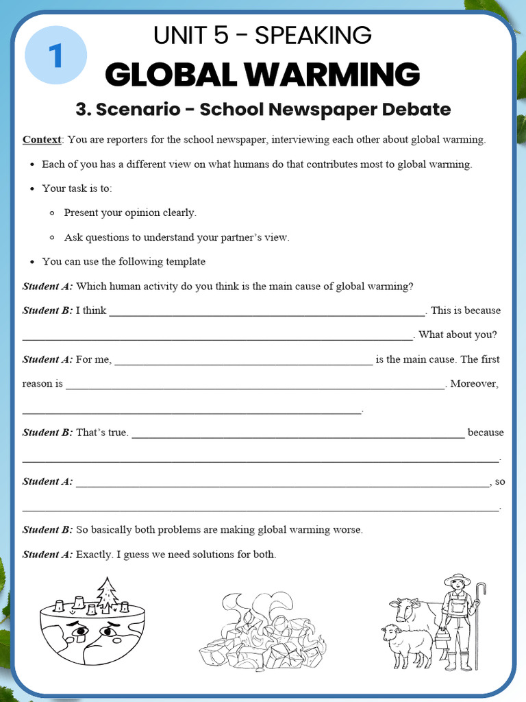 Unit 5 - Speaking - Handout (2) | PDF