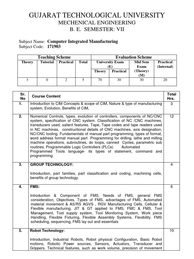 ME3792 Computer Integrated Manufacturing | PDF | Numerical Control ...