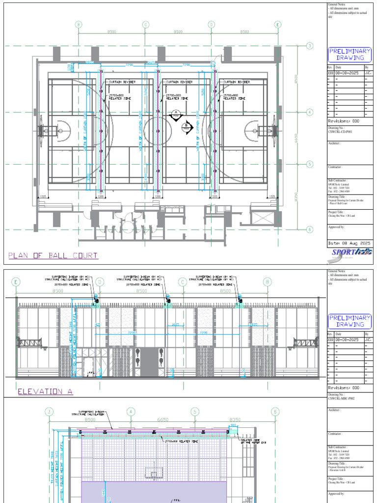 Proposal Drawing For Curtain Divider - 20250808 | PDF