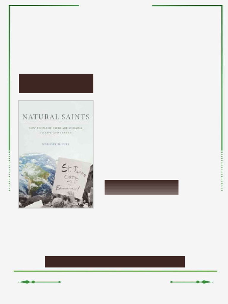 Natural Saints How People of Faith are Working to Save God s Earth ...