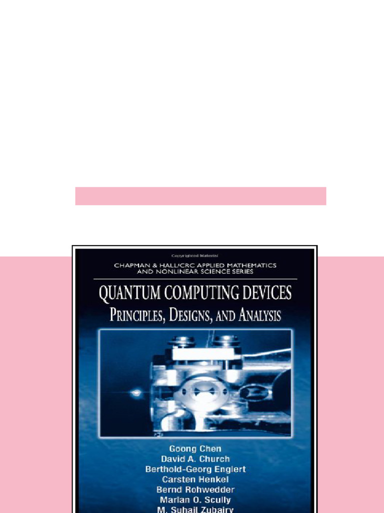 (Ebook) Quantum Computing Devices: Principles, Designs, and Analysis by ...