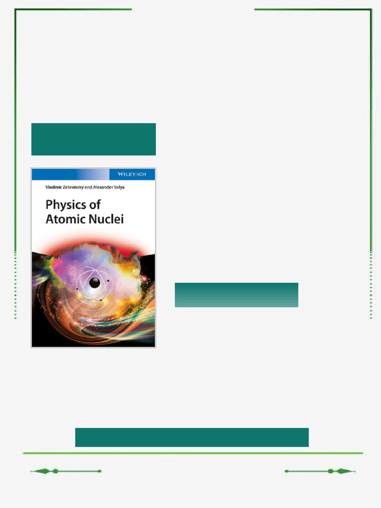 Physics of Atomic Nuclei 1st Edition Vladimir Zelevinsky ebook open ...