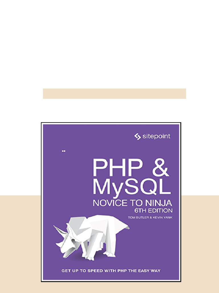 Php Mysql Novice To Ninja Get Up To Speed With Php The Easy Way 6th ...