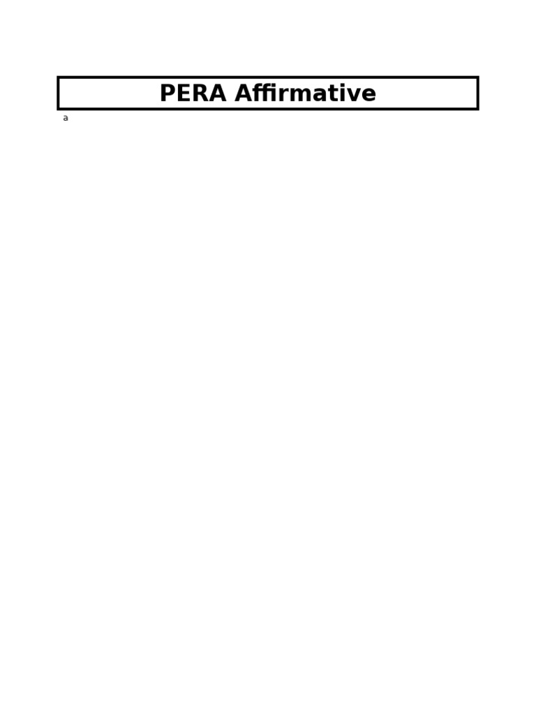 Aff - PERA - GFCA Novice 24-25 | PDF | Patent | Nuclear Warfare