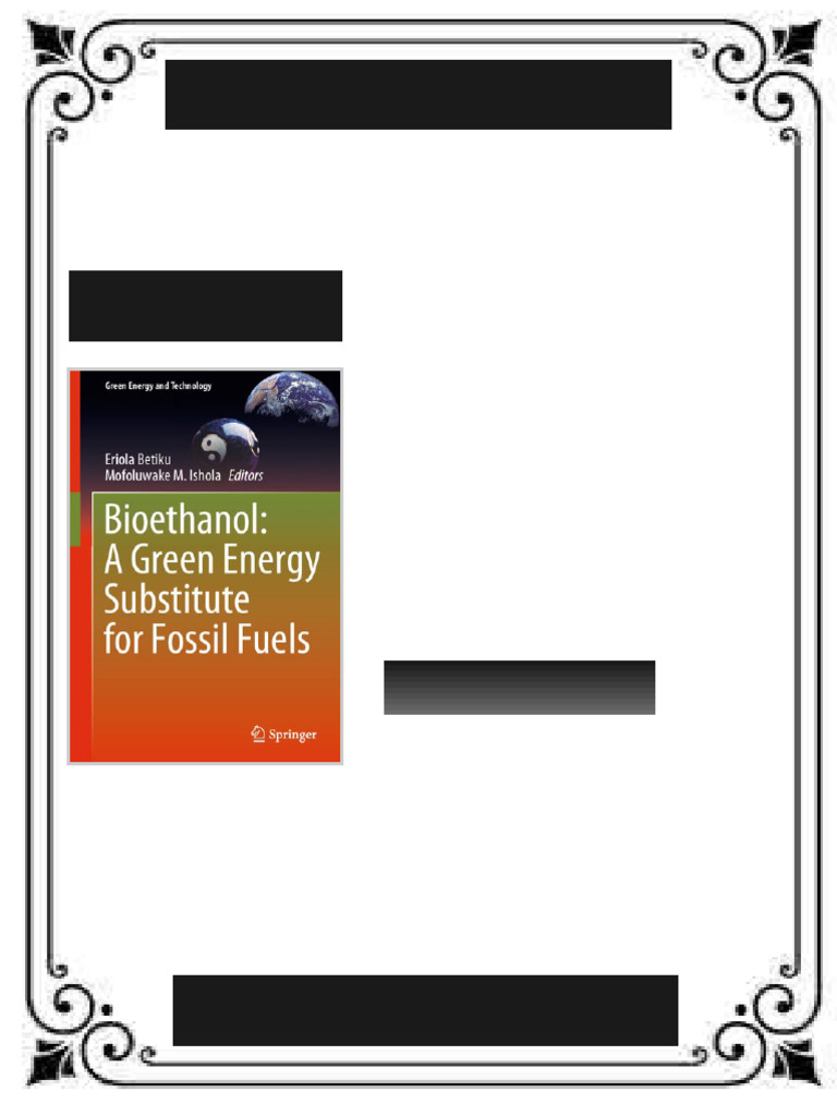 Bioethanol A Green Energy Substitute for Fossil Fuels Eriola Betiku ...