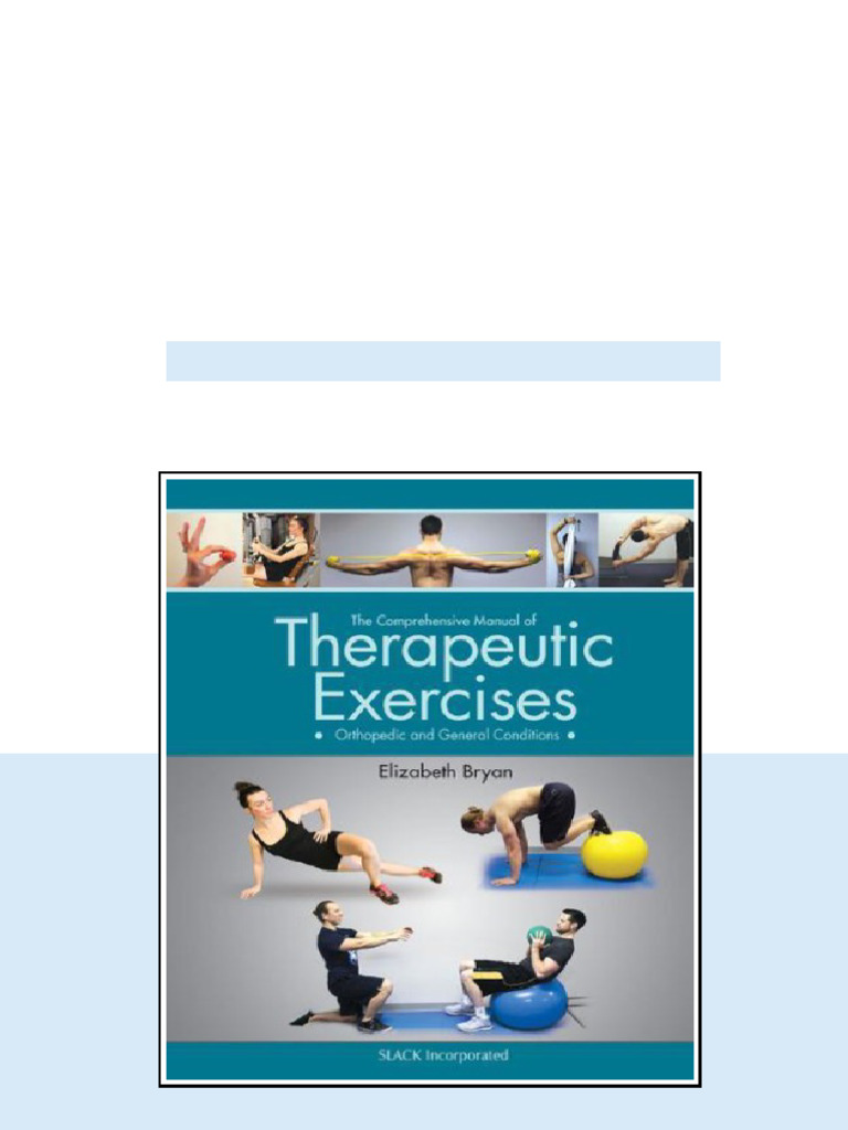 The Comprehensive Manual Of Therapeutic Exercises Orthopedic And ...