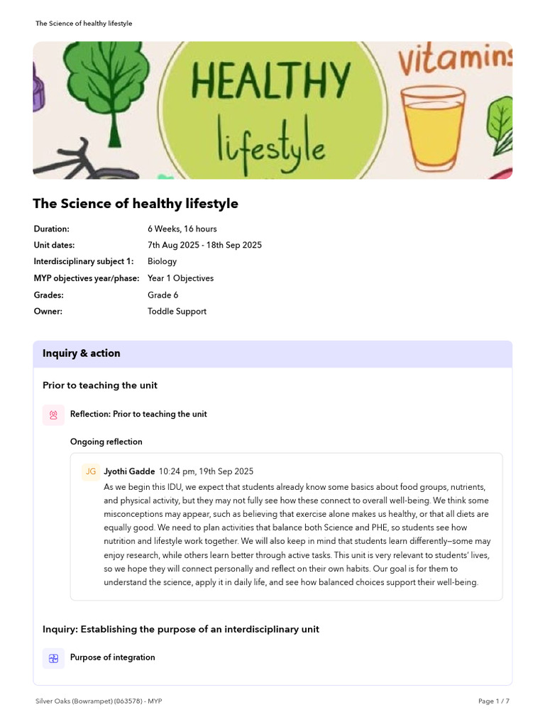 The Science of Healthy Lifestyle | PDF | Well Being | Learning