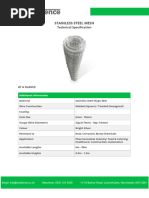 Stainless Steel Wire Mesh Size Chart | PDF