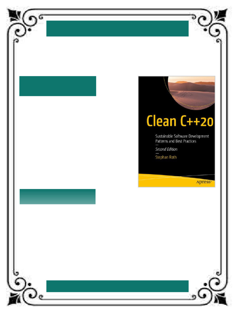 Clean C++20 - Sustainable Software Development Patterns and Best ...