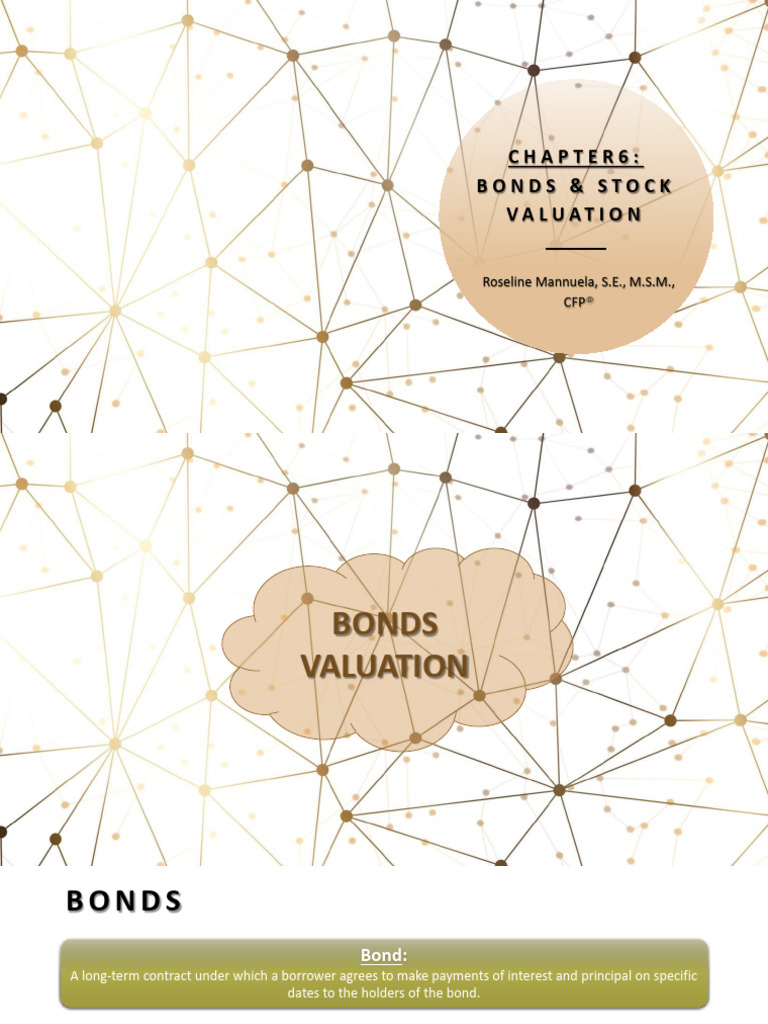 Bonds and Stock Valuation Guide | PDF | Bonds (Finance) | Interest