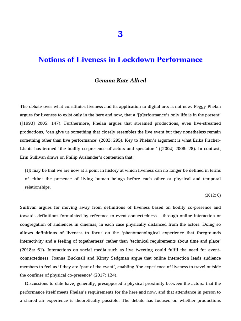 Liveness in Lockdown Performance Analysis | PDF