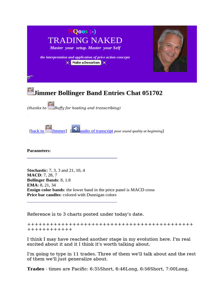 NQoos-jimmer Bollinger Bands Entries | PDF