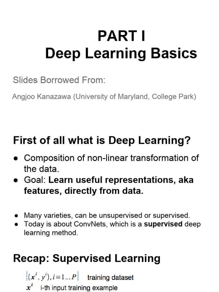 Deep Learning Slides | PDF | Computational Science | Cognitive Science
