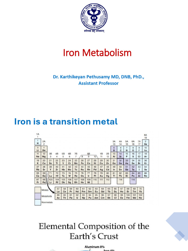Iron Metabolism | PDF | Iron | Biomolecules