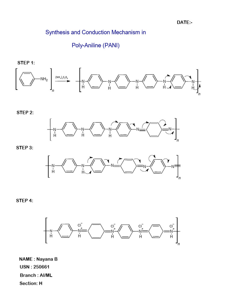 Synthesis of Poly-Aniline (PANI) | PDF