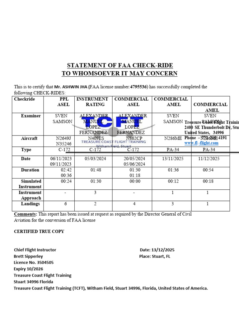 Faa Checkride Documents | PDF | Aviation Safety | Aeronautics